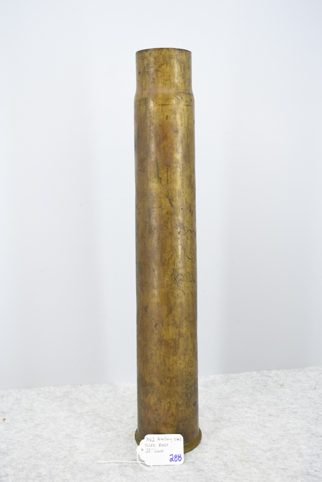 288. M42 Brass Artillery Shell - Redding Auction Services