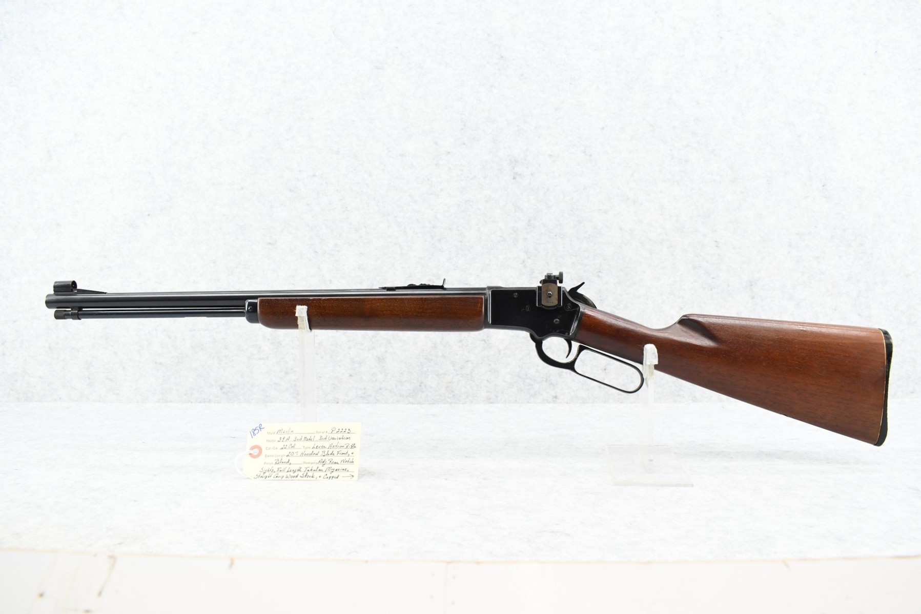 185R. Marlin – Mod. 39A “3rd Model - 3rd Variation” – 22 Cal. Lever ...
