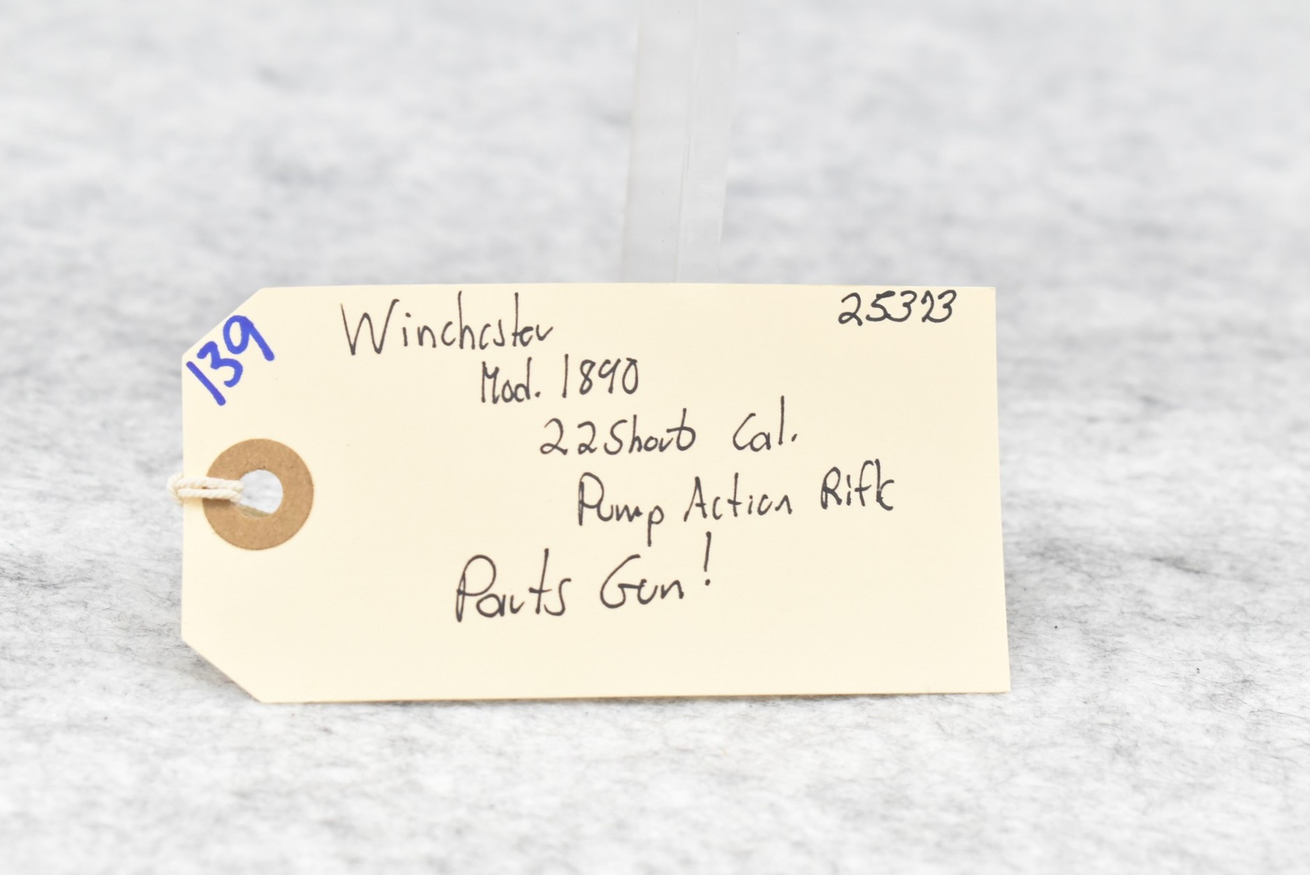139. Winchester – Mod. 1890 – 22 Short Cal. Pump Action Rifle – PARTS ...
